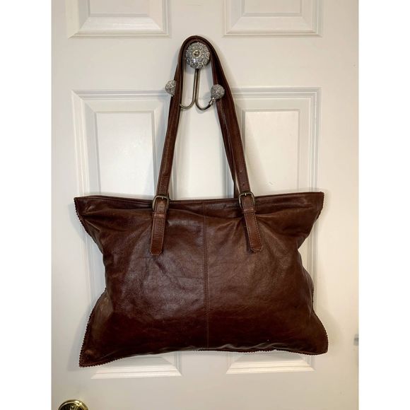 latico | Bags | Latico Leathers Mahogany Brown Leather Tote Shoulder ...